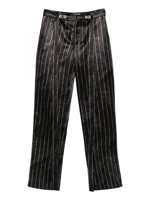 Jean Paul Gaultier Striped Trousers - Black