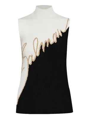 Balmain Love Letter Top - Black