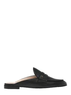 GIANVITO ROSSI Florio Round Toe Mules Black Calf