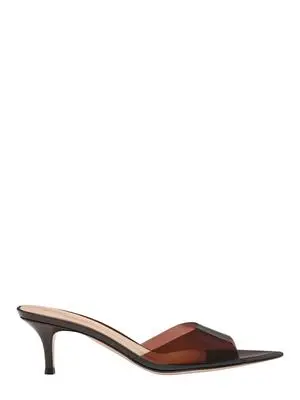 GIANVITO ROSSI Elle 55 Mules - Brown