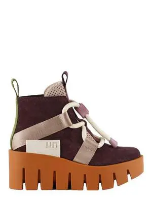 United Nude Grip Nomad Lo Platform Lug Booties - Caramel Mix