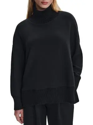 Varley Barker Turtleneck Sweatshirt - Black