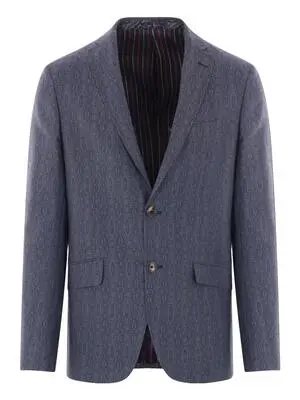 Etro Paisley-print Blazer - Blue