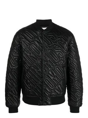 Moschino Embossed Bomber Jacket - Black