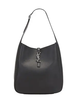 Saint Laurent Saint Laurent Large Le 5 A 7 Supple Hobo Bag Nero