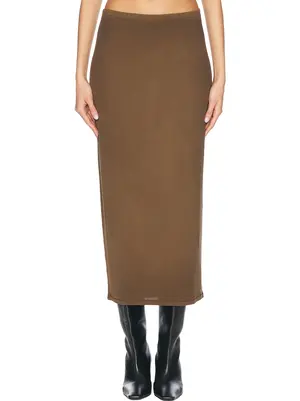 Acne Studios Esta Skirt - Mud Brown
