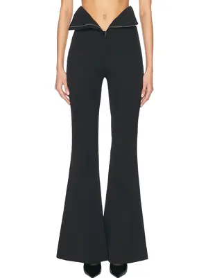 Alexander McQueen Flare Trouser - Black