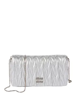 MIU MIU Miu Miu Matelassé Nappa Leather Mini-Bag