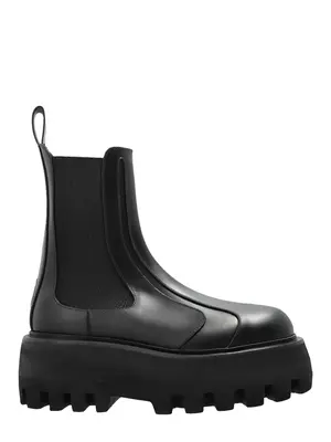 Alexander McQueen Leather Chelsea Boots - Black