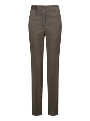 Helmut Lang Panelled Slim-fit Trousers - Brown