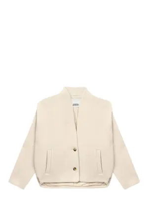 Isabel Marant Drogo Bomber Jacket - White