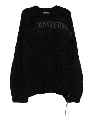 MASTERMIND WORLD Logo-jacquard Jumper - Black