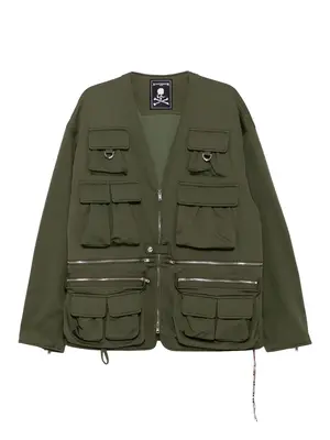 MASTERMIND WORLD Embroidered Military Jacket - Green