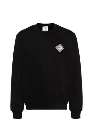 Casablanca Logo Patched Sweatshirt - Black