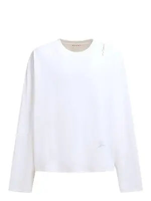 Marni Logo-embroidered T-shirt - White