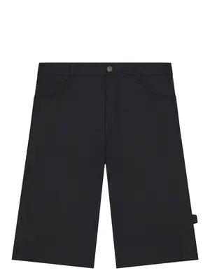 COURREGES Straight-leg Bermuda Shorts - Black