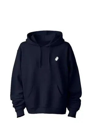 DALIX Classic Fit Fleece Hoodie - Navy Blue