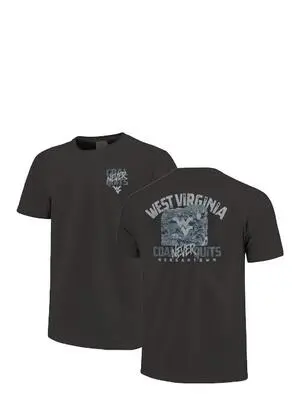 IMAGE ONE West Virginia Mountaineers Built On Bravery Comfort Colors T-shirt - Graphite