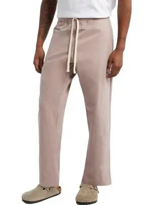 STANDARD ISSUE Pd Cotton Blend Drawstring Slacker Pants - Antler