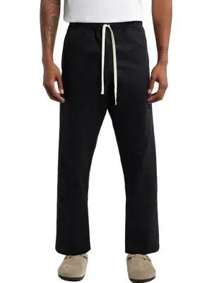 STANDARD ISSUE Pd Cotton Blend Drawstring Slacker Pants - Black