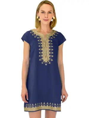 Calypso St. Barth Calypso St. Barth Rowena Tunic Navy