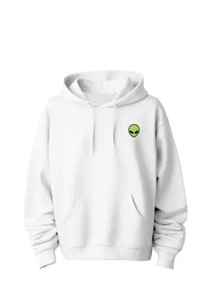 DALIX Alien Fleece Hoodie - White