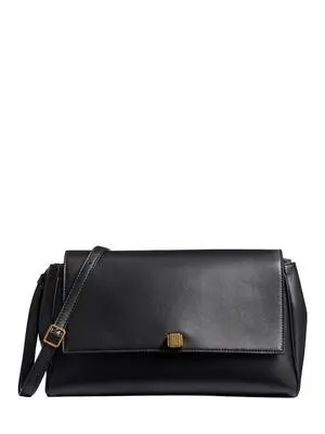 Khaite Audrey Leather Crossbody Bag - Black 200