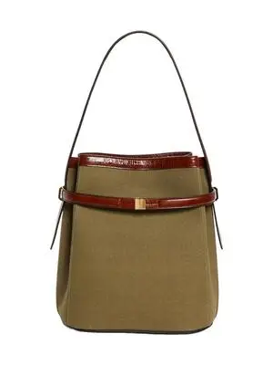 TOTÊME TOTEME Belted Canvas Bucket Bag
