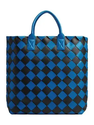 BOTTEGA  VENETA Maxi Intreccio Tote - Signal Blue/black