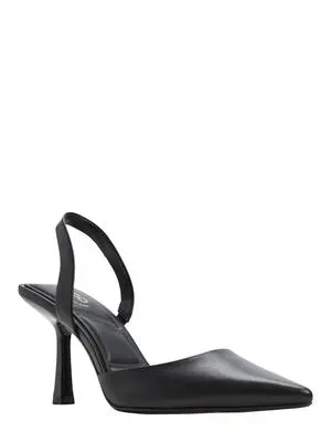 Aldo Brusanti Pointed Toe Slingback Pumps - Black