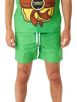 Opposuits Tmnt Printed Shirt And Drawstring Shorts Set - Green