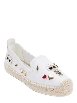 Karl Lagerfeld Paris Karl Lagerfeld Michaela Espadrille Flat - Brt White