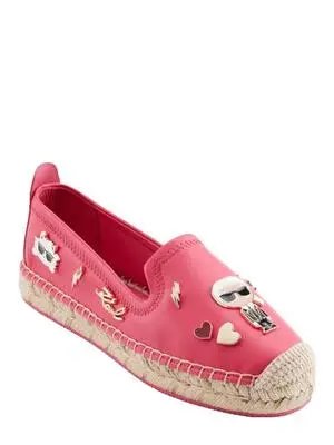 Karl Lagerfeld Paris KARL LAGERFELD Michaela Espadrille Flat Teaberry