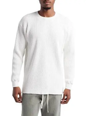 STANDARD ISSUE Thermal Knit Long Sleeve T-shirt - Natural
