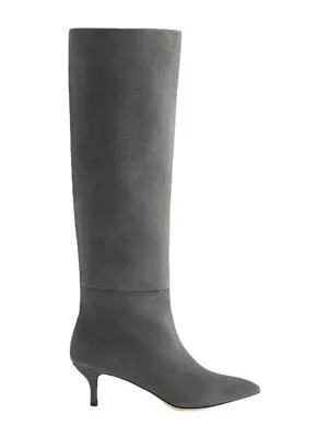 NEIL J. RODGERS Neil J. Rodgers Eva Slouch Boots Grey Suede