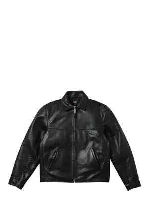 PALACE Safe Hands Leather Jacket - Black