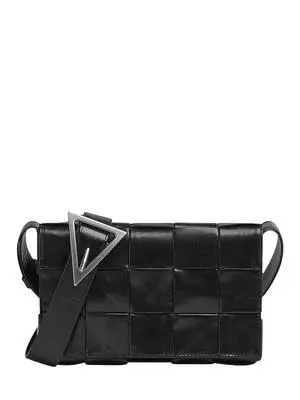 Bottega Veneta Paper Calf Mini Cassette Bag - Black