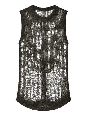 Rick Owens Spider Tank Sweater 'dark Dust - Copper