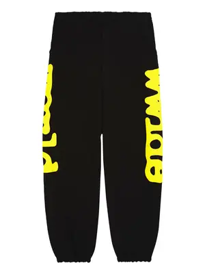 SP5DER Beluga Sweatpants 'onyx/yellow - Black