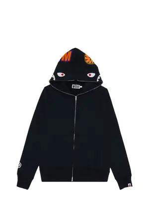 A BATHING APE Shark Full Zip Hoodie - Black