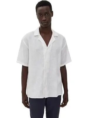 ANCORA The Sand Resort Linen Shirt - Ivory