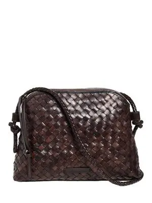 LOEFFLER RANDALL Mallory Woven Crossbody Bag - Chocolate