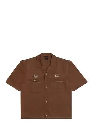 JORDAN X Solefly Barista Shirt - Cacao Wow/fossil