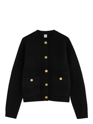 TOTÊME Wool-blend Cardigan - Black