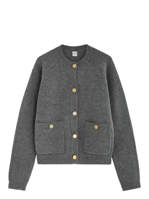TOTÊME Wool-blend Cardigan - Grey