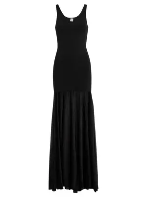 TOTEME Knitted Maxi Dress - Black