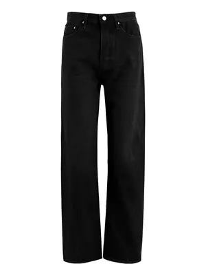 TOTEME Twisted Seam Straight-leg Jeans - Black
