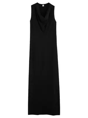 TOTEME Wool-blend Maxi Dress - Black