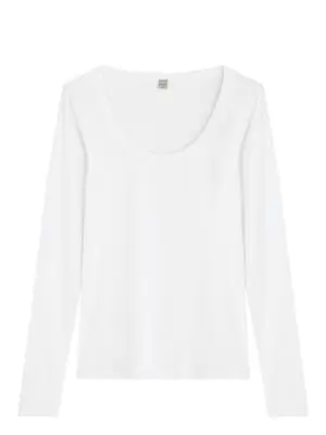 TOTÊME Toteme Ribbed Stretch-Cotton Top