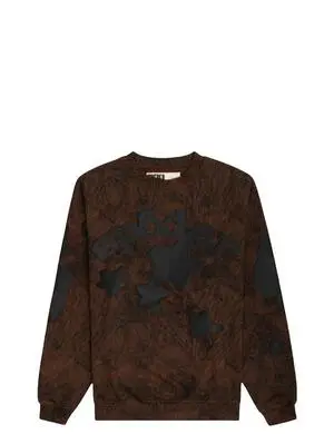 SP5DER Beluga Real Tree Camo Crewneck Sweatshirt - Brown